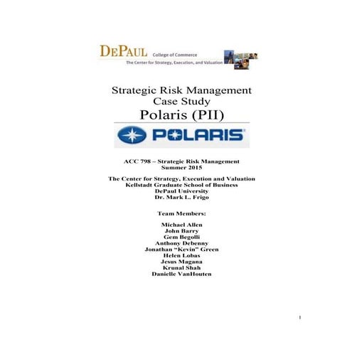 Polaris Group Project- Research Paper PDF | PDF