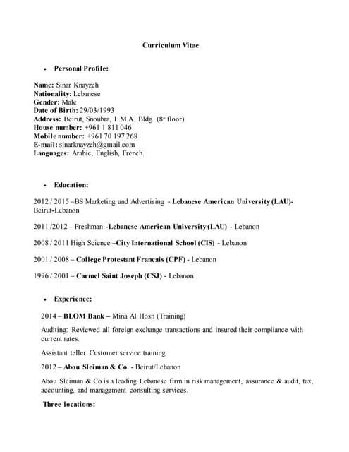 Stephanie Khalil _ CV | PDF