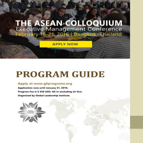 PROGRAM GUIDE - ASEAN Colloquium (New) | PDF