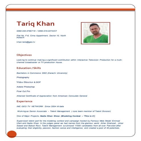tariq khan CV | PDF