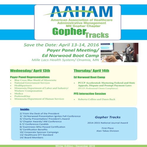 Winter 2015 MN AAHAM Newsletter | PDF