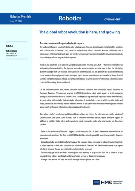 What sorts of external trends should iRobot pay attention to Why .docx