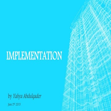 Implementation | PPTX