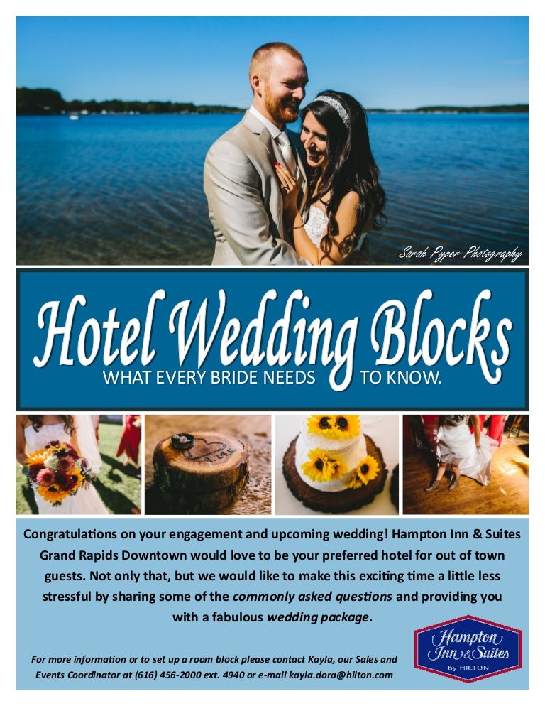 Hampton Inn & Suites Grand Rapids Downtown - Wedding Flyer