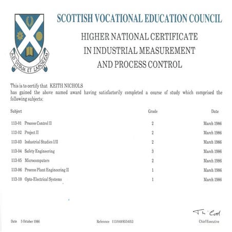 Keith Nichols - SCOTVEC HNC | PPT