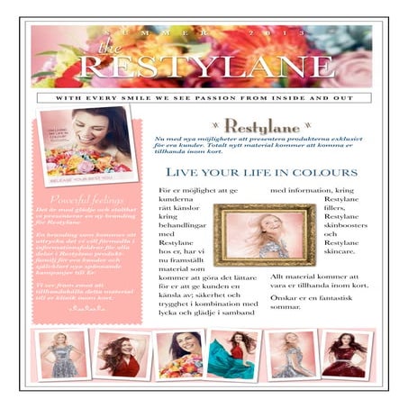 Marketing Restylane fillers 2013 | PDF