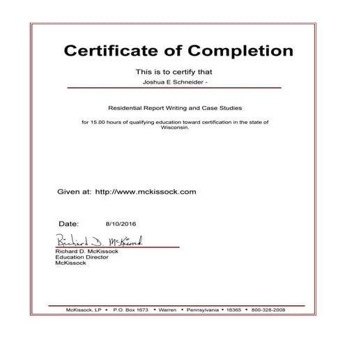 Residential Report Writing and Case Studies | PDF