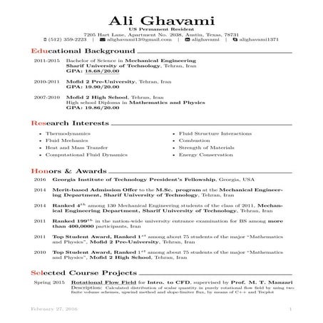 Ali Ghavami_CV | PDF