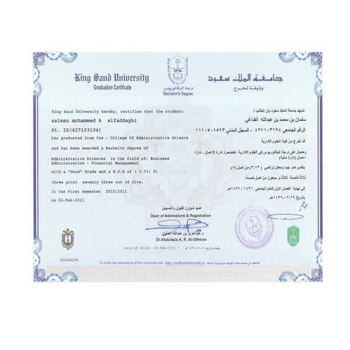 Graduation certificate | PDF