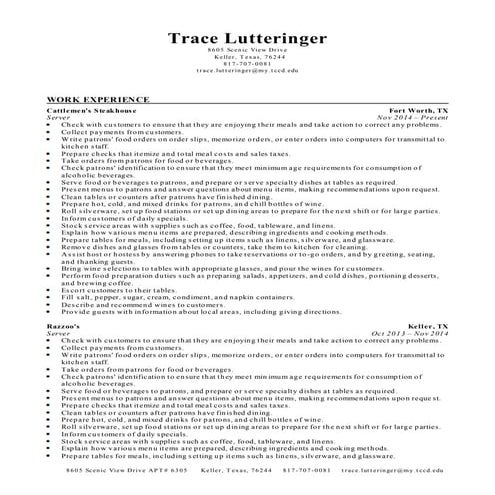 Trace Lutteringer Polished Resume | DOCX