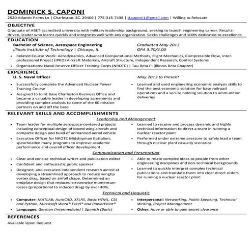 Steven Gennardo resume | PDF