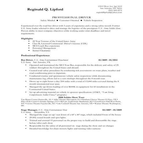 Reginald Q Lipford Resume | PDF