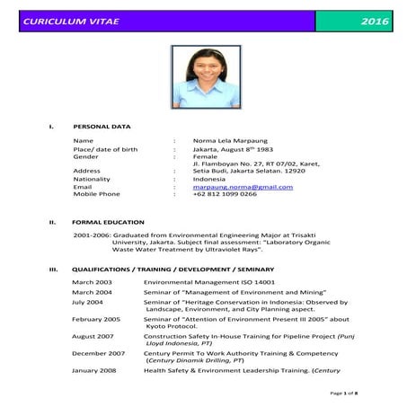 Dewi Puspita CV | PDF