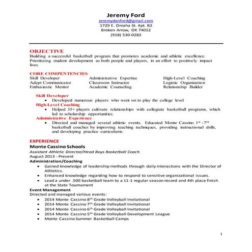 Ford - Resume | DOCX