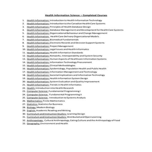 Health Informatics | PPTX