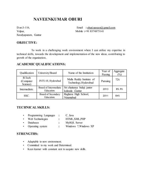 ALOK - resume | PDF