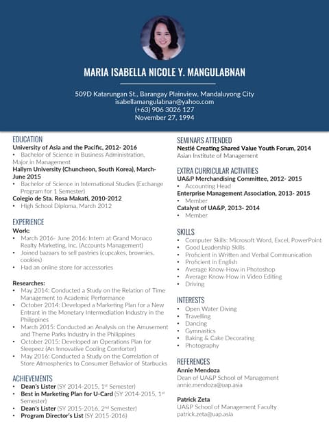 Sheila Marie Religioso-CV | PDF