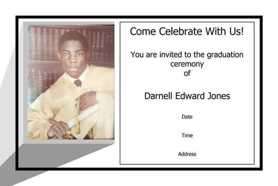 Graduation announcement 4 x 6 #2 | PDF