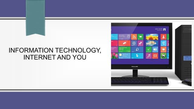 computers in our everyday lives | PPTX