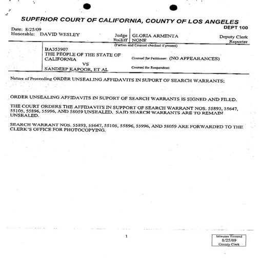 CA affidavits - Jon Genens, CA Medical Board | PDF
