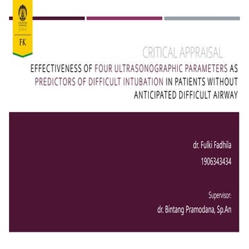 CA - Effectiveness of four ultrasonographic parameters as predictors of ...