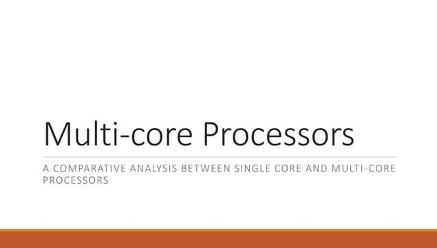Multicore processing