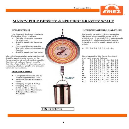 5. Screening, Density Scale,Lab Milling Equipment_ May 2016 | PDF