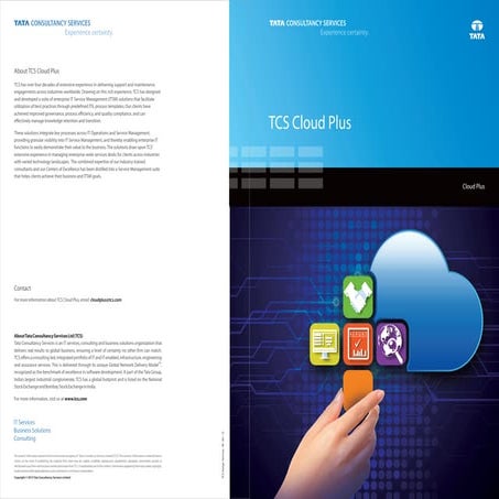 TCS Cloud Plus_080415 | PDF