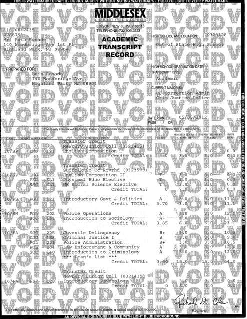 CU Transcripts | PDF