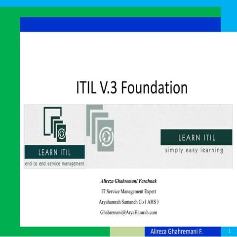 ITIL® v3 Overview