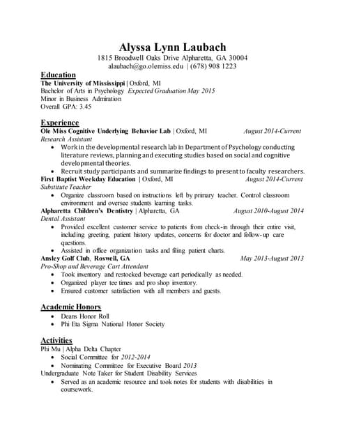 Lauren Williams Resume | PDF