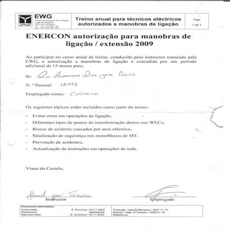 Enercon High Voltage Training | PDF