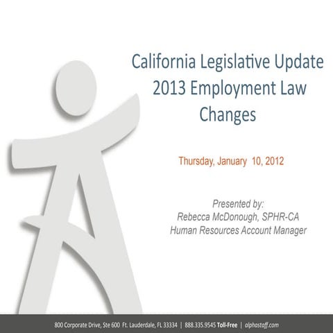 New CA Laws and Regulations Compliance Overview | PDF