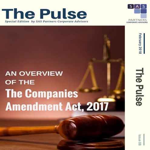 An Overview of the Companies Amendment Act, 2017 | PDF