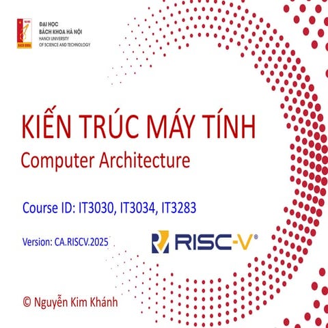 CA2025-Ch2.pdfKiên trúc máy tính Đại học bách khoa | PDF