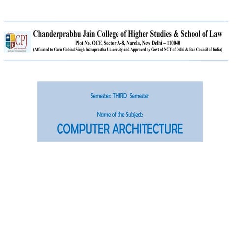 Computer Architecture | PDF