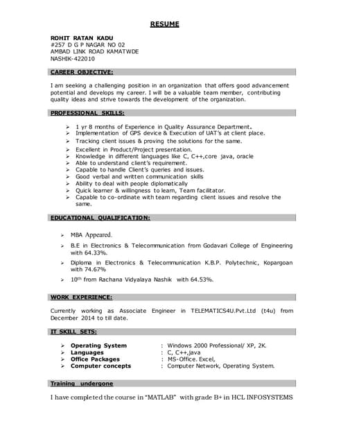 Ravi-Resume | PDF