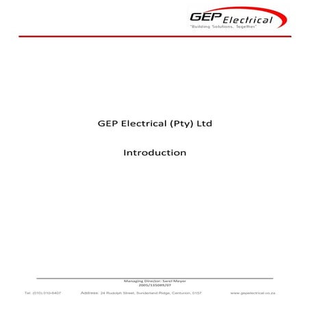 GEP Introduction | PDF