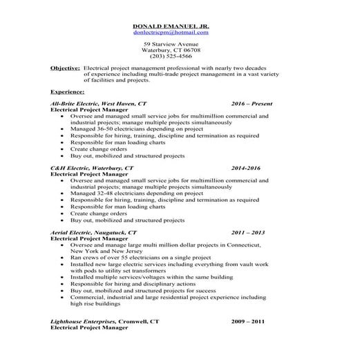 Don Emanuel Resume | DOC