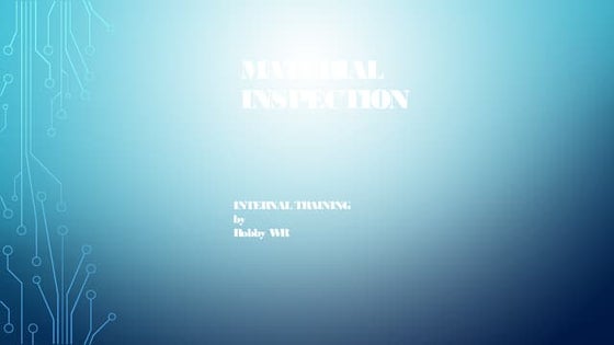 Rsj Inspection Process Flow | PPT