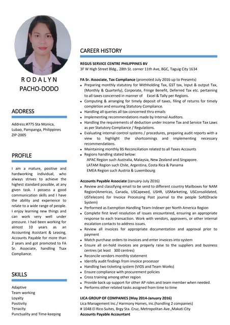 MPManzon Resume(rev) (2) | DOC | Business Accounting & Finance | Business