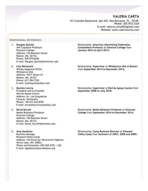 Professional References | PDF