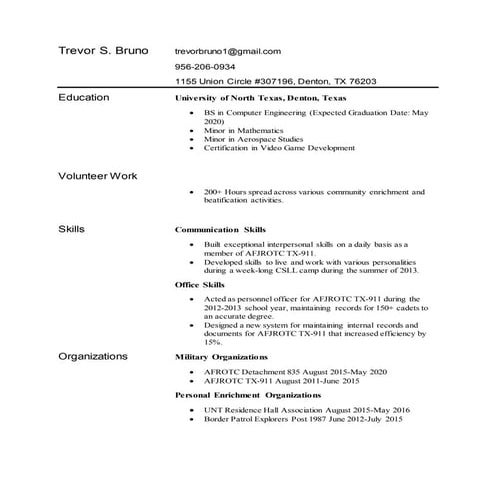 Resume Final Draft | PDF