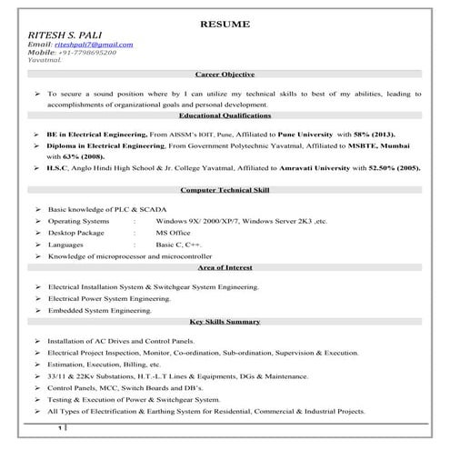 Ritesh Resume | DOC