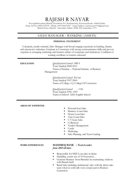 Ramanathan A - CV | DOC | Business | Business and Finance