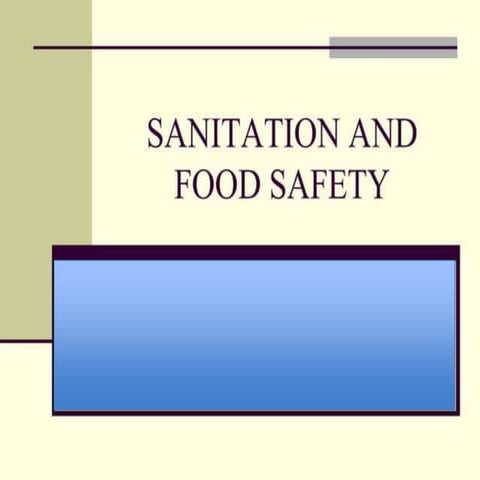 safety and sanitation | PPT