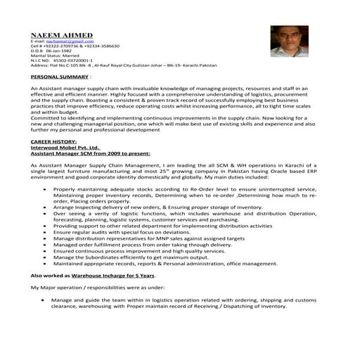 CV - Naeem Ahmed | DOC