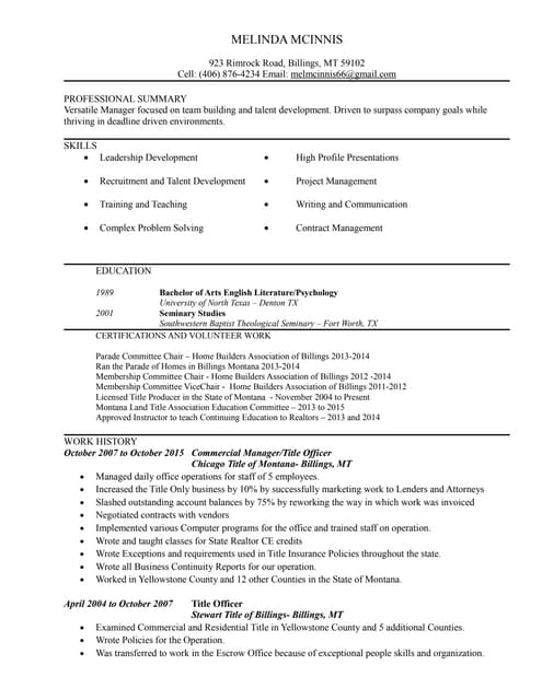 Resume | RTF