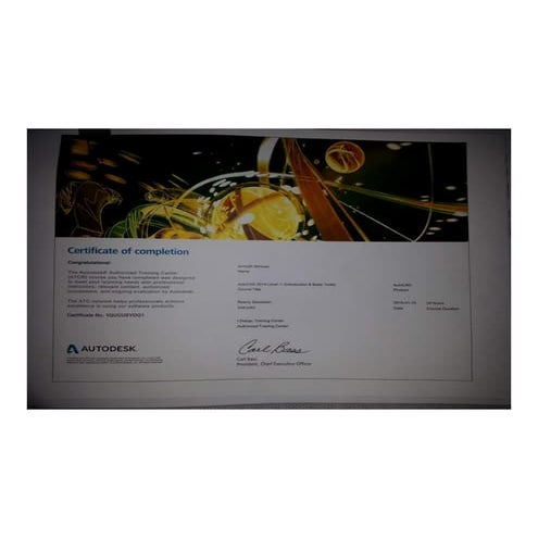 Autocad completion certificate.compressed | PDF