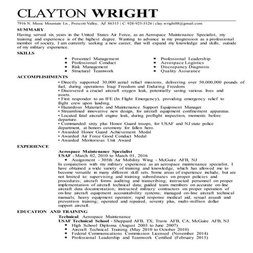 Professional Resume F | DOCX